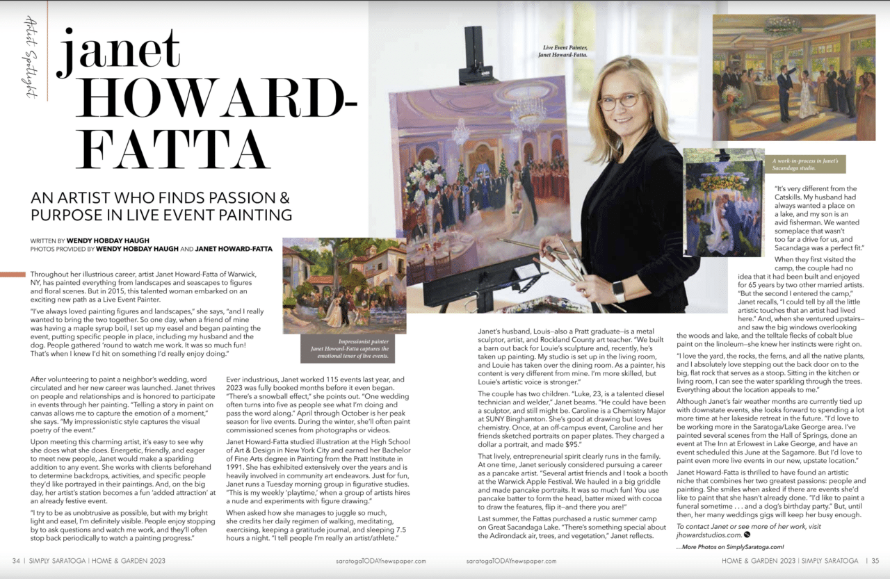 Artist Spotlight : Simply Saratoga - Fine Art of Janet Howard-Fatta